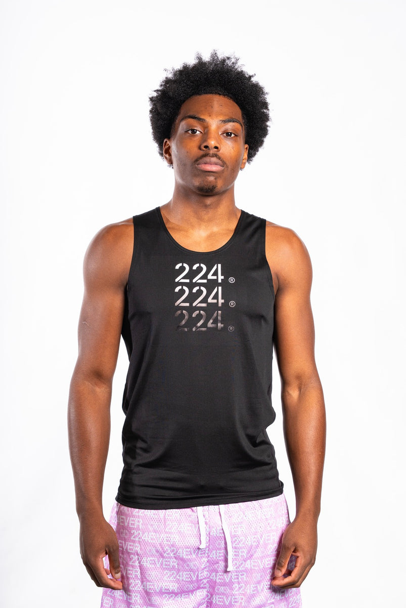 224 ‘SHADOW’ BLACK COMPRESSION TANK – 224EVER.CO