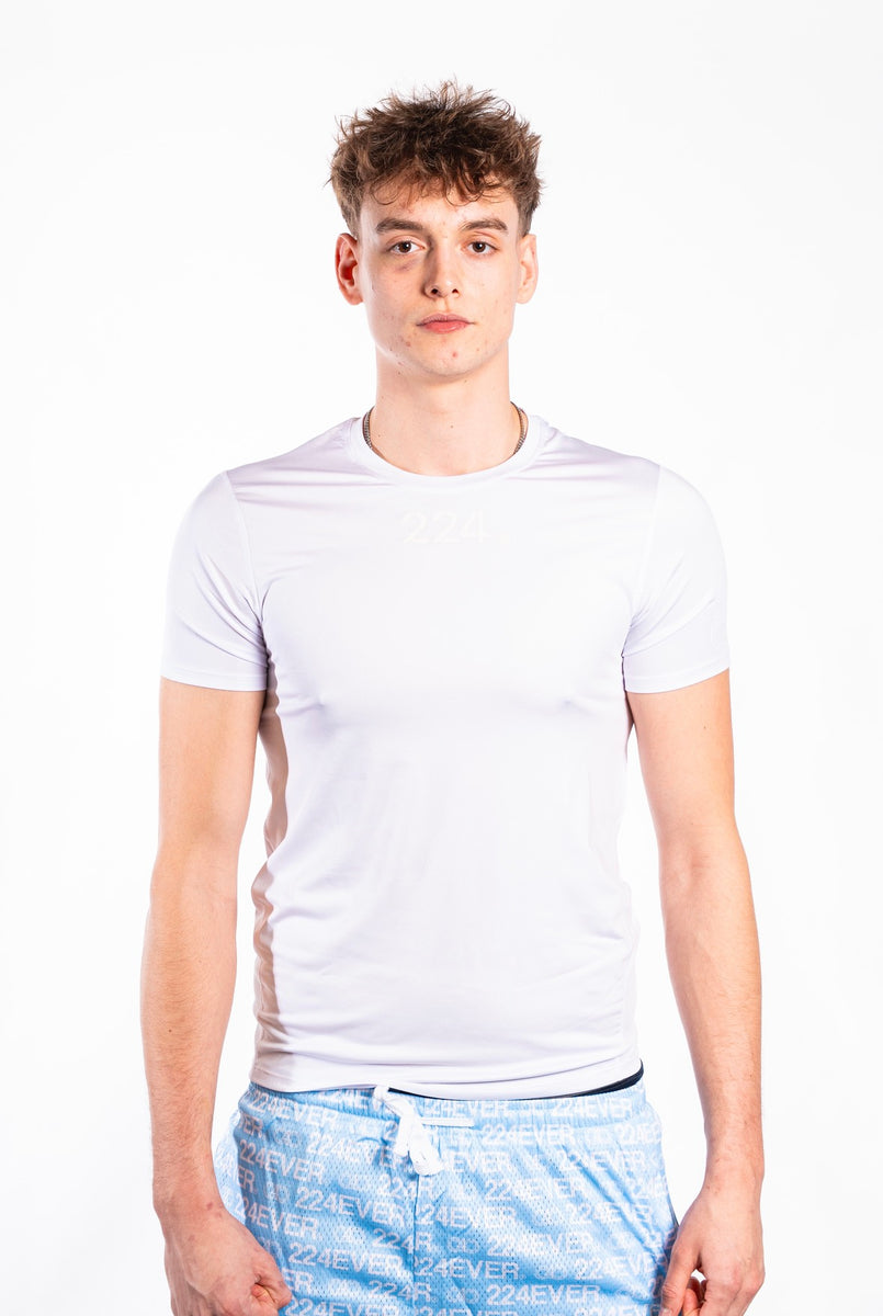 224 ‘TRIPLE’ WHITE COMPRESSION SHIRT – 224EVER.CO