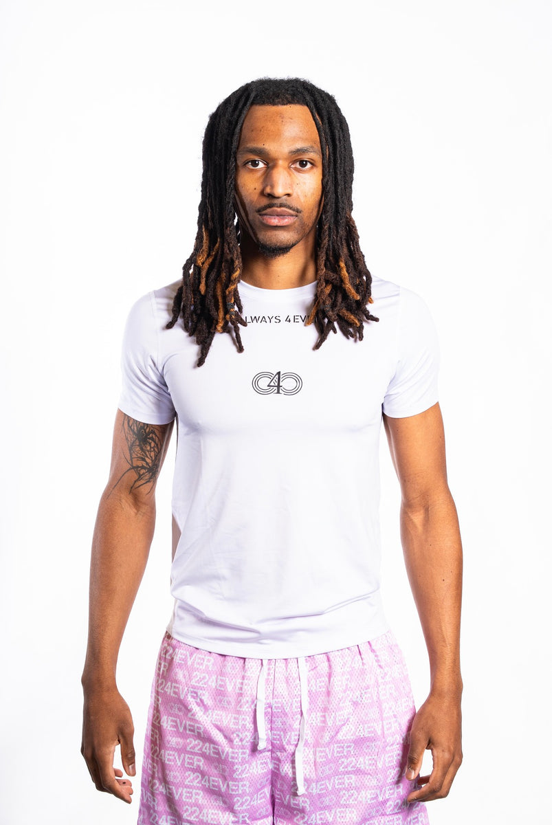 ‘ALWAYS 4EVER’ WHITE COMPRESSION SHIRT – 224EVER.CO