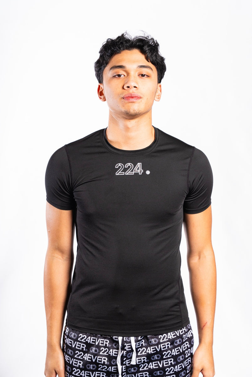 224 ‘OG’ BLACK COMPRESSION SHIRT – 2DAY 2MORROW 4EVER